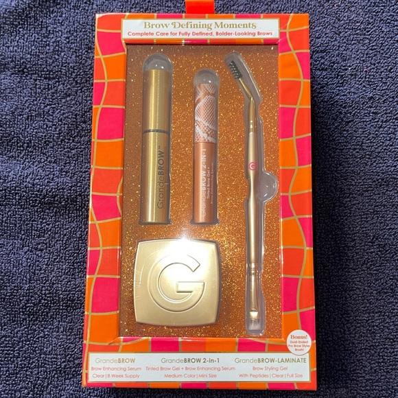 grande cosmetics | Skincare | Nwot Grande Brow Defining Moments Set ...